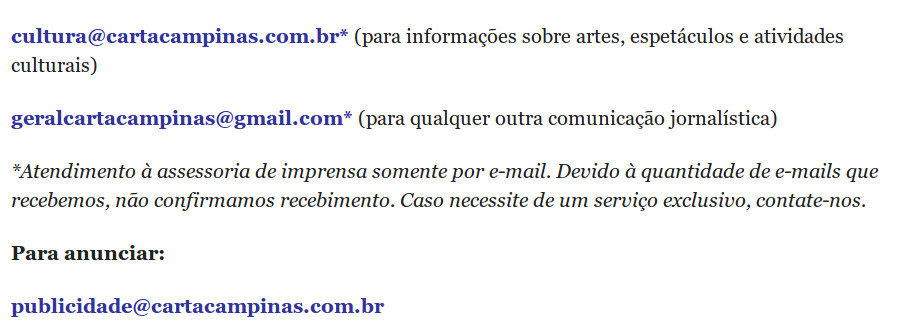 Contato – Carta Campinas